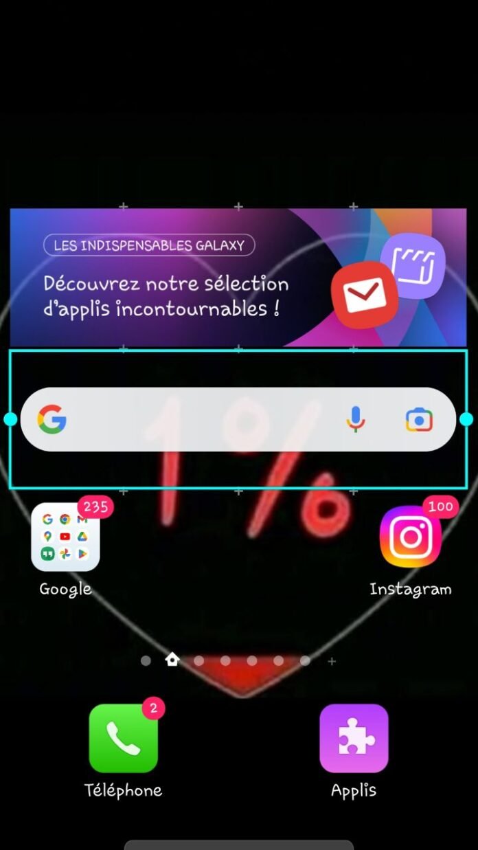 Add a Google search bar to your screen