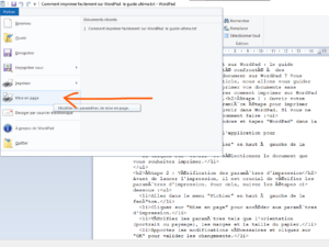How to print easily on WordPad?
