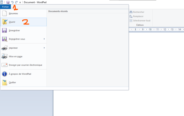 How to print easily on WordPad?