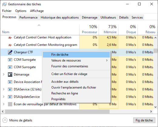 What is the CTF charger and how to reduce its use of the CPU?