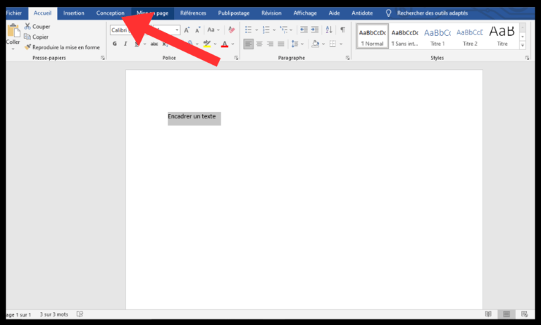 Comment encadrer un texte avec Word ? | TT-Hardware